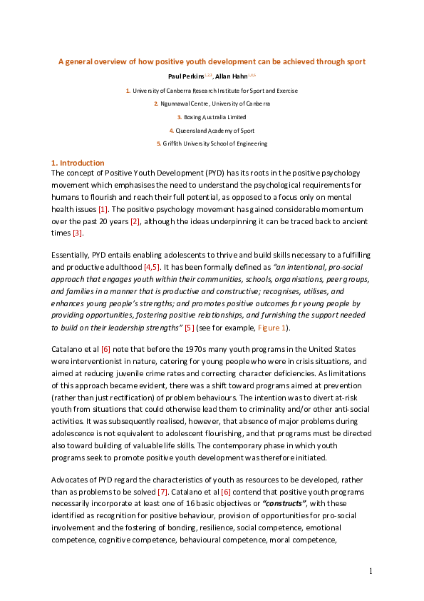 (PDF) An overview of how positive youth development can be achieved ...