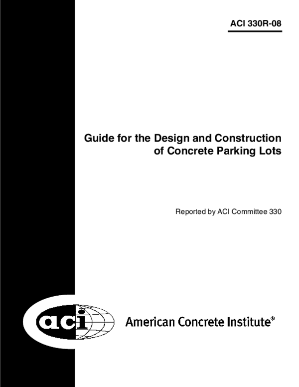 (PDF) ACI 330R-08 Guide for the Design and Construction of Concrete ...