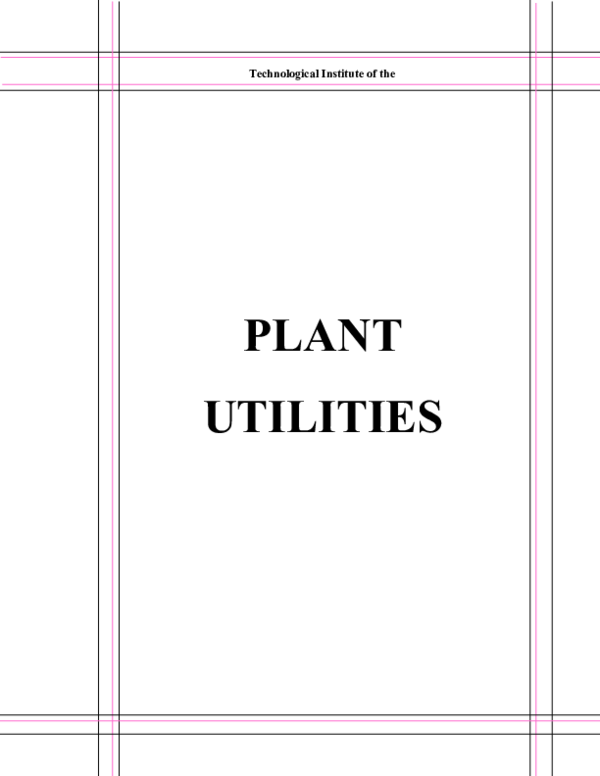 (DOC) Plant-Utilities (1)