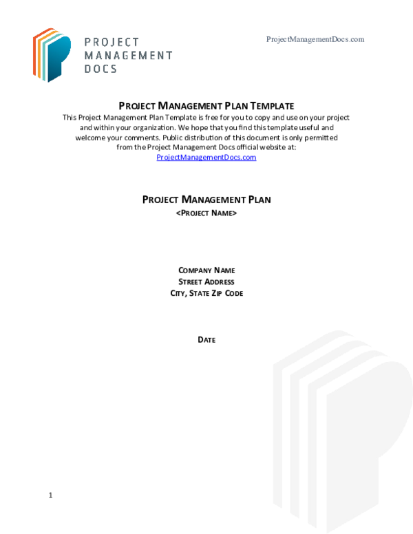 (DOC) Project Management Plan