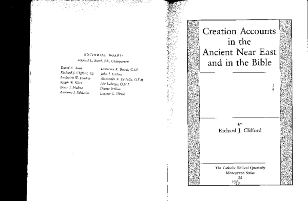 (PDF) Creation Accounts in the Ancient Near East and in the Bible ...