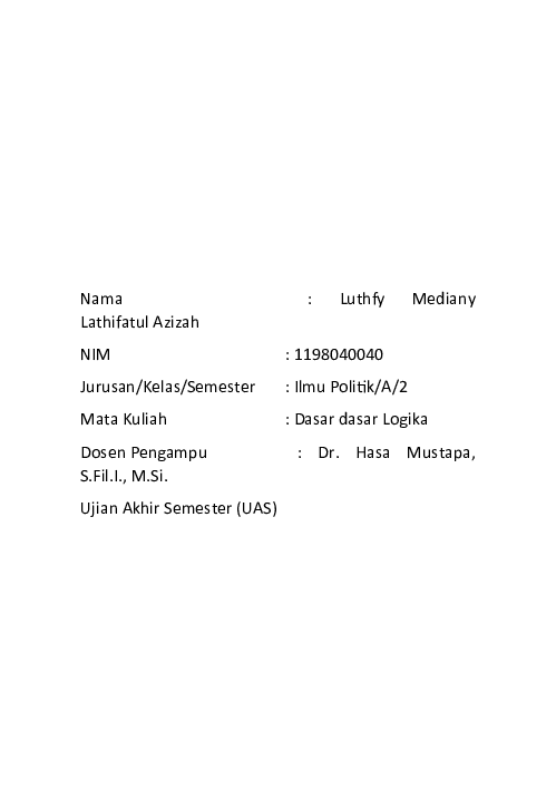(DOC) LUTHFY MEDIANY UAS DASLOG-ARTIKEL