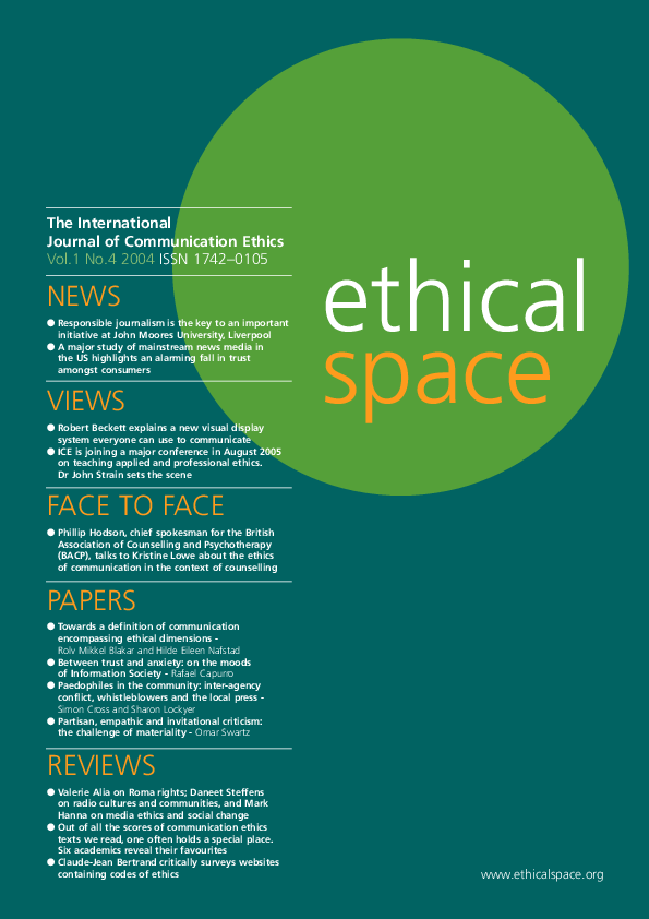 (PDF) Ethical Space Issue 4