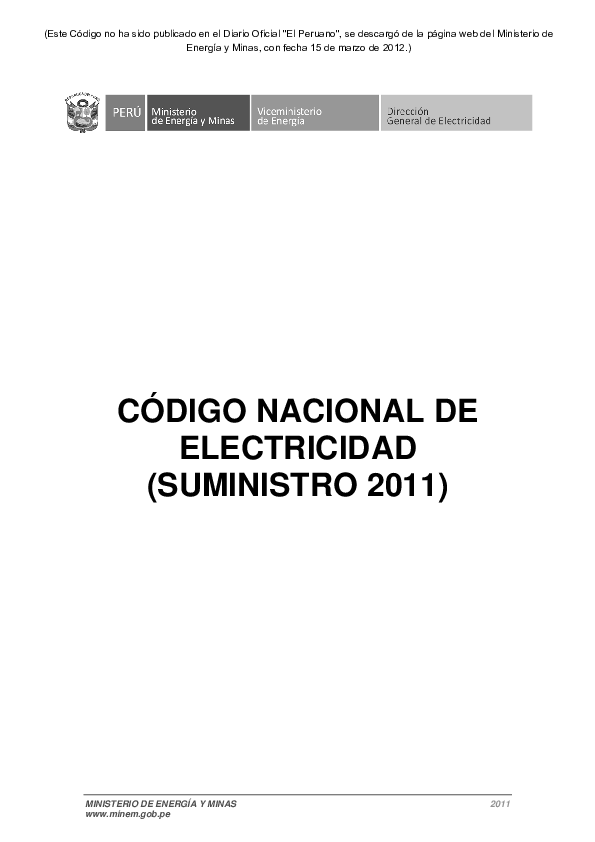 (PDF) CÓDIGO NACIONAL DE ELECTRICIDAD (SUMINISTRO 2011