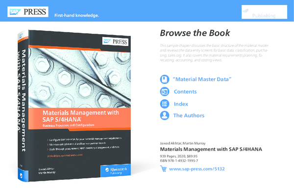 (PDF) Reading sample sap press materials management with sap s4hana | Arman Singh - Academia.edu
