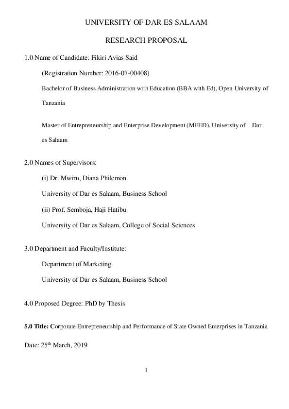 (PDF) Title: Corporate Entrepreneurship and Performance of State Owned ...