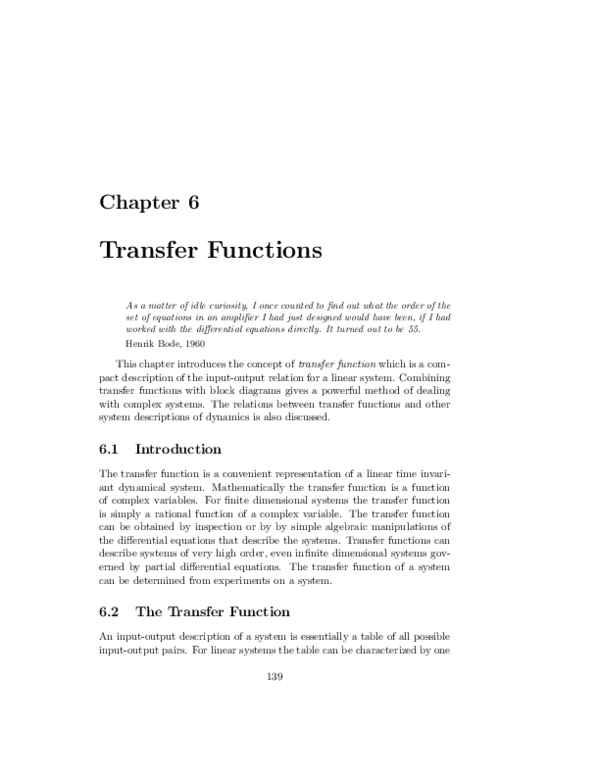 (PDF) Transfer Functions