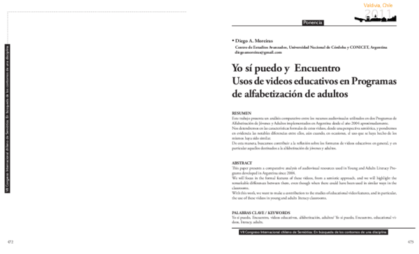 (PDF) Yo sí puedo y Encuentro. Usos de videos educativos en Programas ...
