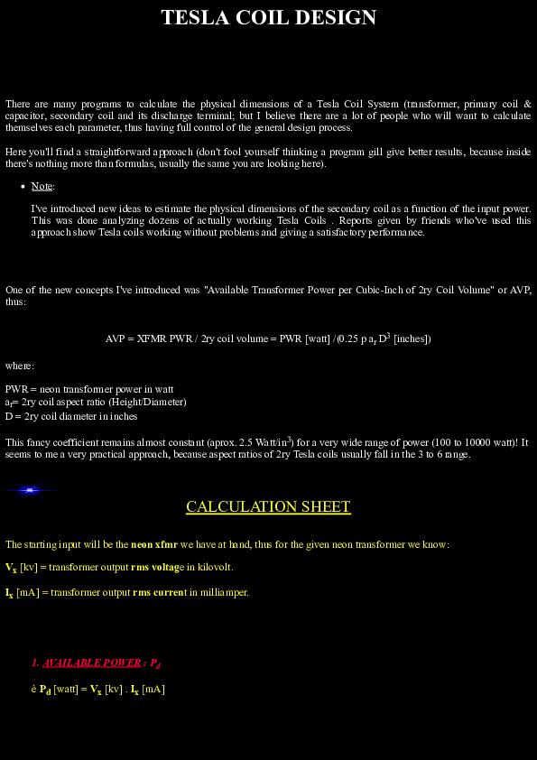 (PDF) TESLA COIL DESIGN