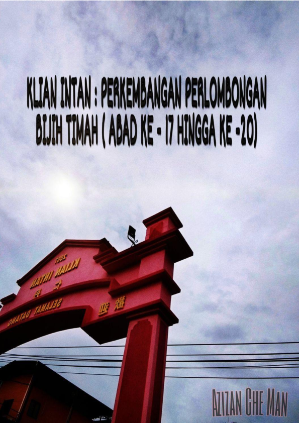 (PDF) KLIAN INTAN: PERKEMBANGAN PERLOMBONGAN BIJIH TIMAH ABAD KE-17 ...