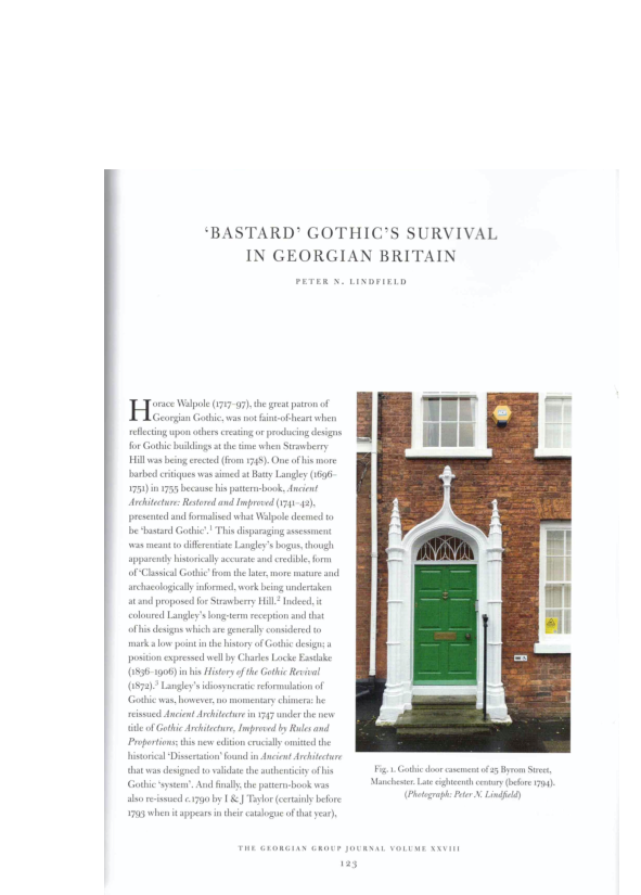(PDF) 'Bastard' Gothic's Survival in Georgian Britain