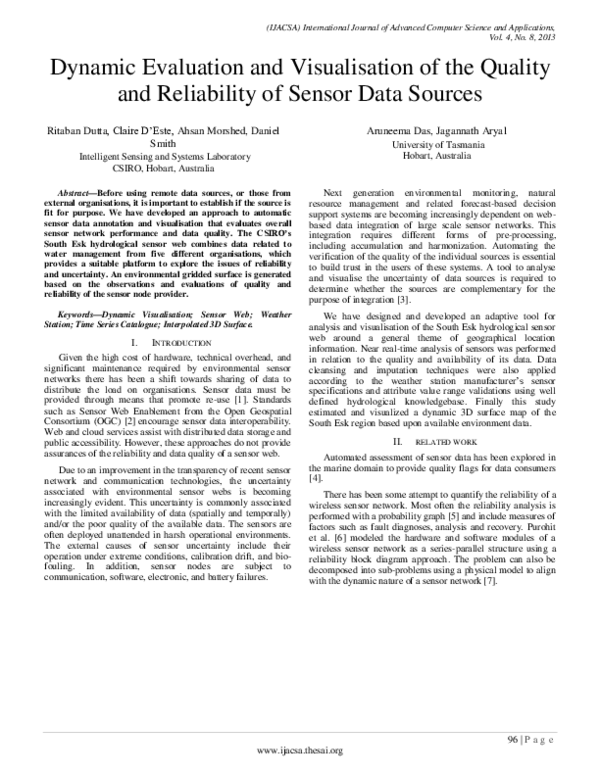 (PDF) Dynamic Evaluation and Visualisation of the Quality and ...