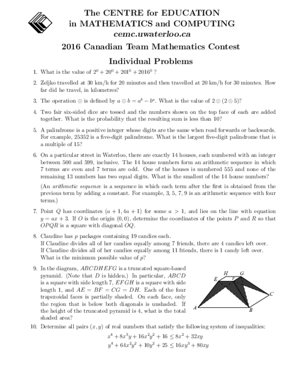 (PDF) Math Competition Practice 2