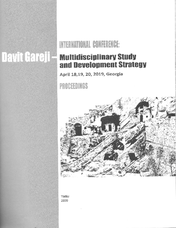 (PDF) “The Davit Gareja Monastic Complex according to Georgian ...