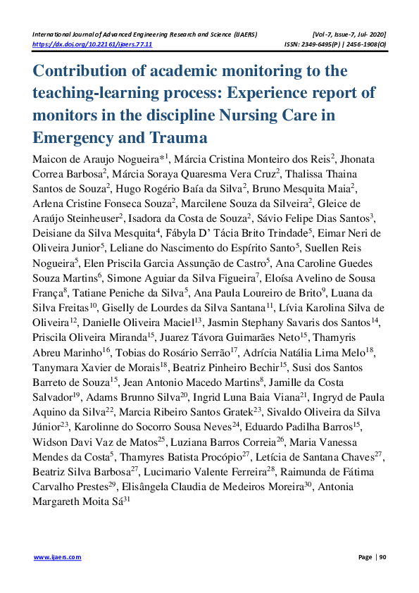(PDF) Contribution of academic monitoring to the teaching-learning ...