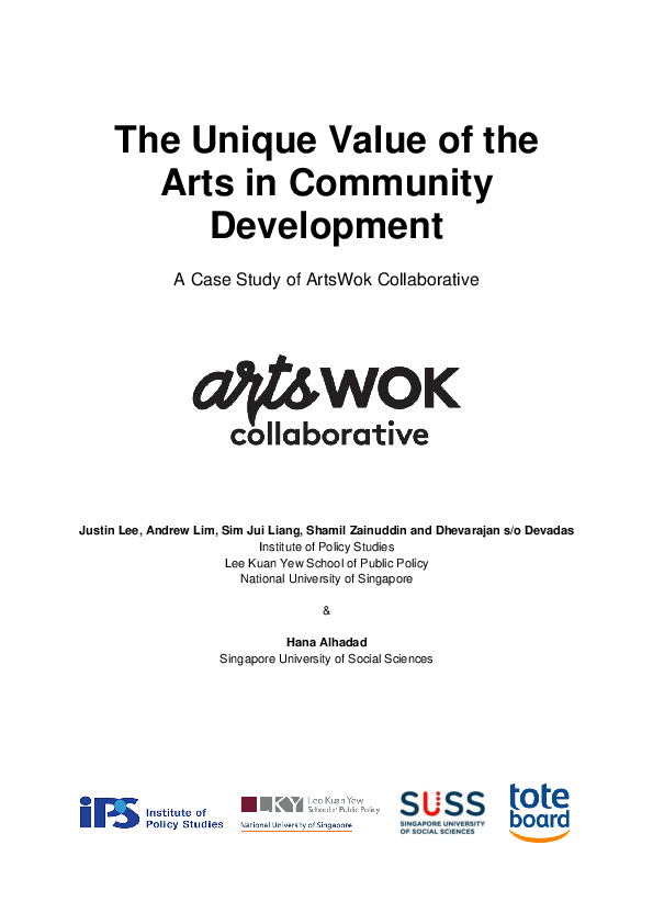 (PDF) The Unique Value of the Arts in Community Development A Case Study of ArtsWok Collaborative