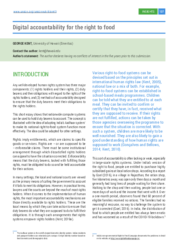 (PDF) Digital Accountability for the Right to Food (2020)