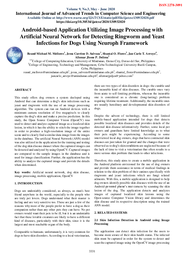 (PDF) Android-based Application Utilizing Image Processing with Artificial Neural Network for ...