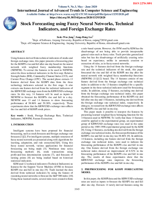 (PDF) Stock Forecasting using Fuzzy Neural Networks, Technical Indicators, and Foreign Exchange ...