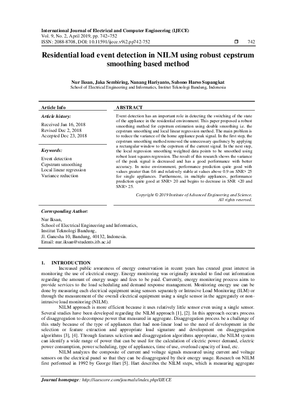 (PDF) Residential load event detection in NILM using robust cepstrum ...