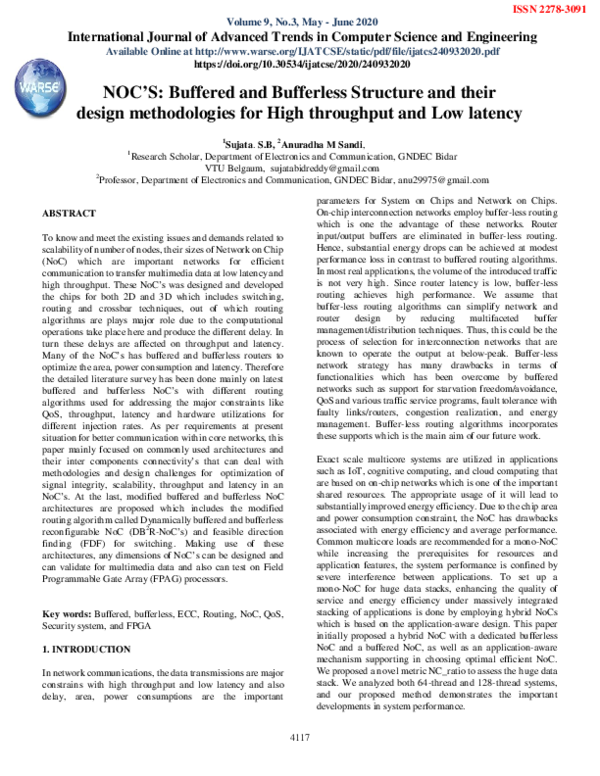 Pdf Nocs Buffered And Bufferless Structure And Their Design