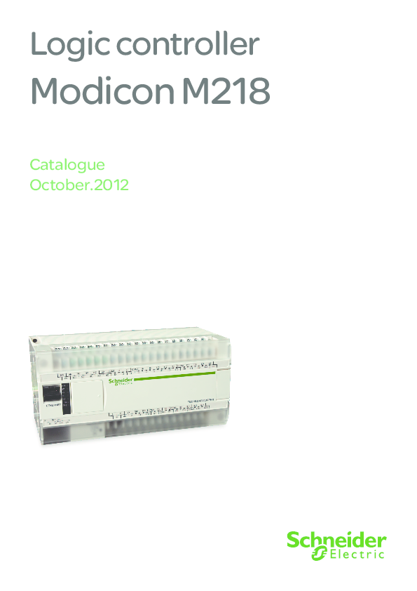 (PDF) Logic controller Modicon M218 Catalogue