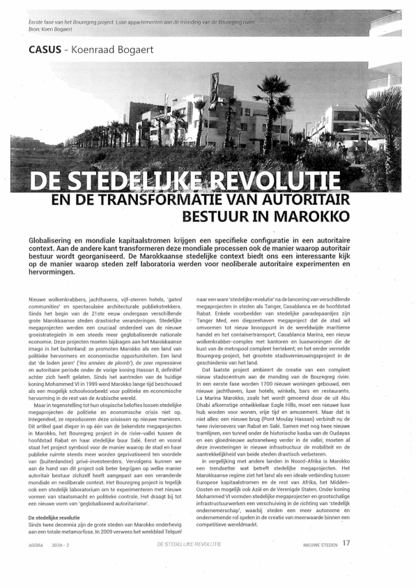(PDF) Koen Bogaert De stedelijke revolutie en de transformatie van ...