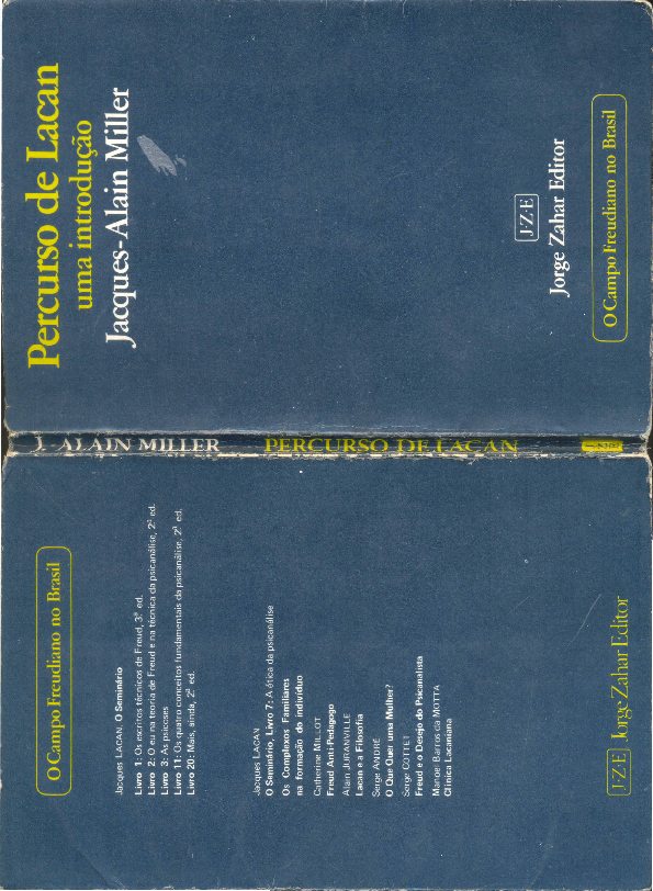 (PDF) Jacques Alain Miller Percurso de Lacan