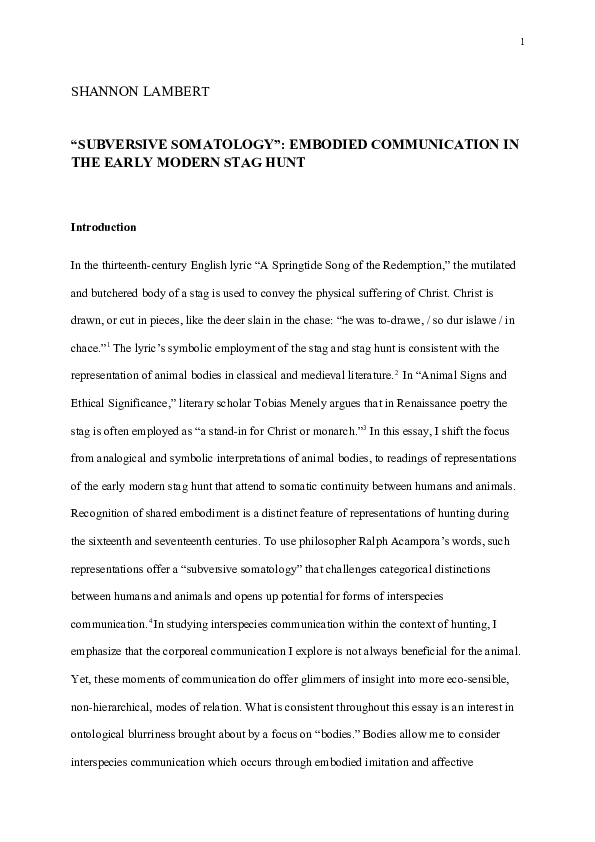(DOC) Subversive Somatology: Embodied Communication in the Early Modern ...