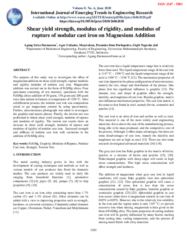 (PDF) Shear yield strength, modulus of rigidity, and modulus of rupture ...