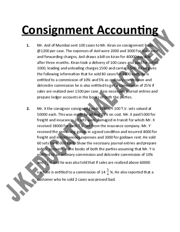 (DOC) Consignment Accounting