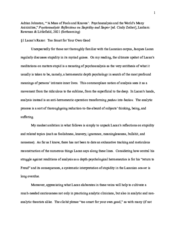 (PDF) A Mass of Fools and Knaves