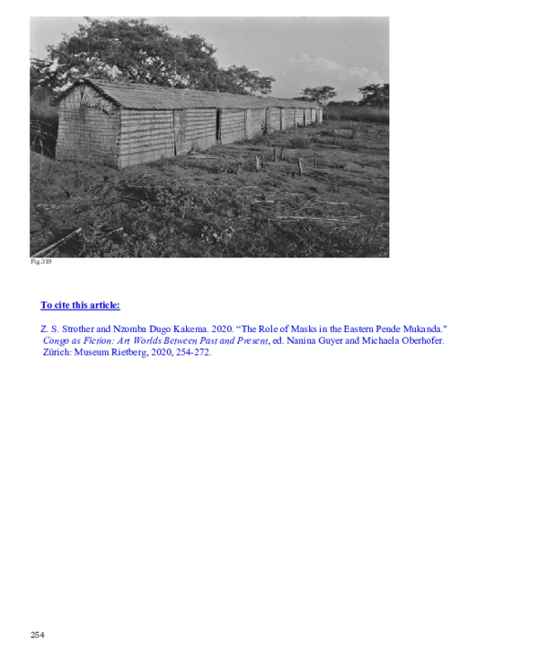 (PDF) The Role of Masks in the Eastern Pende Mukanda