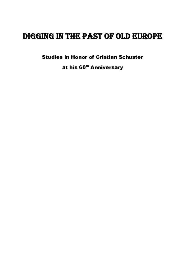 (PDF) Discoidal Beads: Novel Elements of the Starčevo Early Neolithic ...