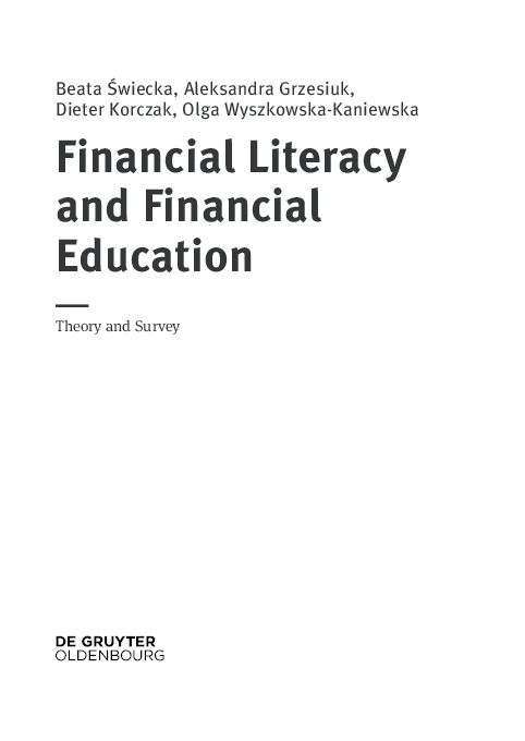 (PDF) Financial Literacy and Financial Education
