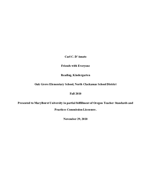 (DOC) Work Sample final