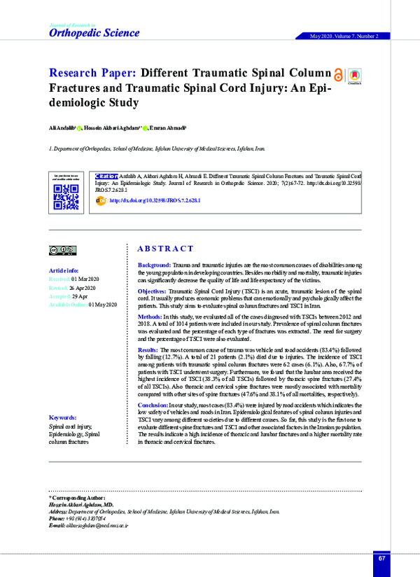 (PDF) Research Paper: Different Traumatic Spinal Column Fractures and ...