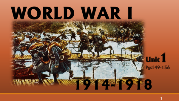 (PDF) WORLD WAR I.(unit 1).