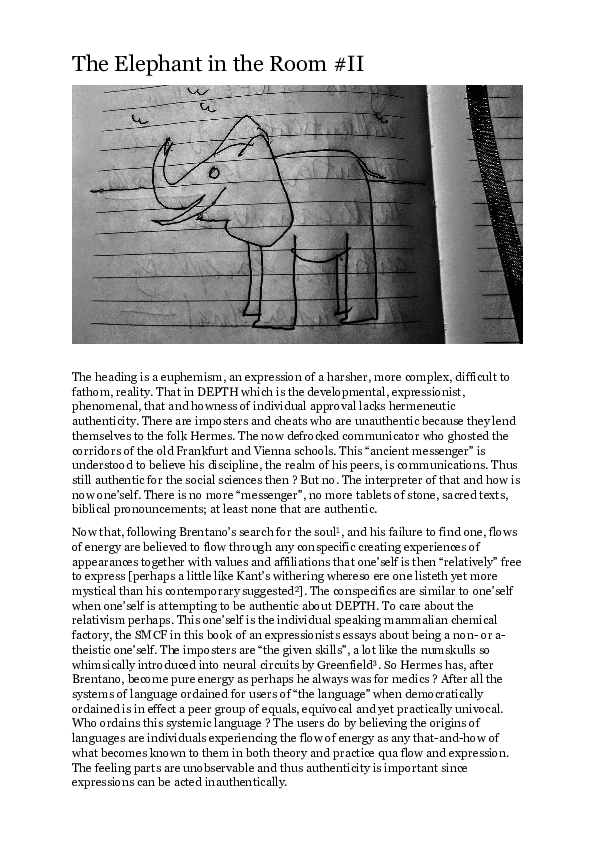 (PDF) The Elephant in the Room #II