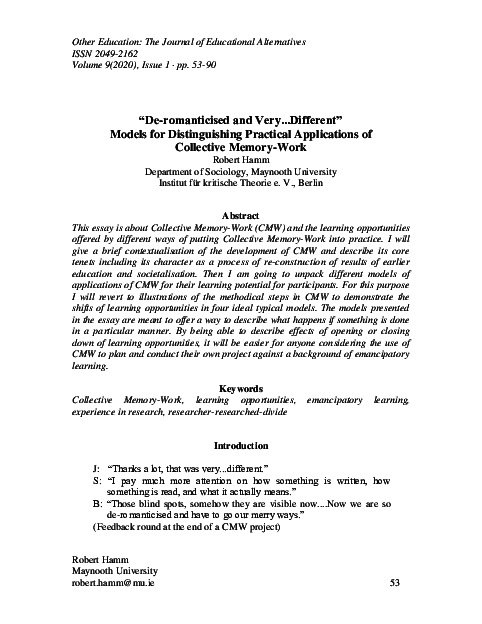 (PDF) "De-romanticised and Very...Different" Models for Distinguishing ...