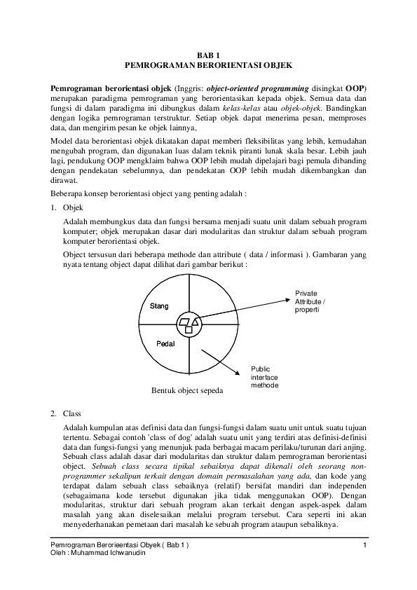 (PDF) PEMROGRAMAN BERORIENTASI OBJEK