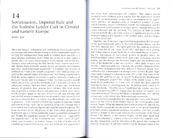 (PDF) Sovietisation, Imperial Rule and the Stalinist Leader Cult in ...