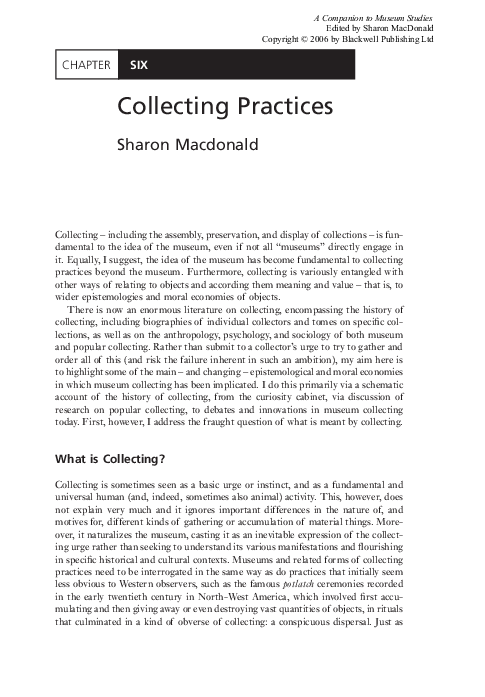 (PDF) Collecting Practices