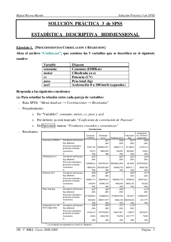 (PDF) SOLUCIÓN PRÁCTICA 3 de SPSS ESTADÍSTICA DESCRIPTIVA BIDIMENSIONAL