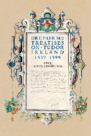 (PDF) 'Reform' Treatises on Tudor Ireland, 1537-1599