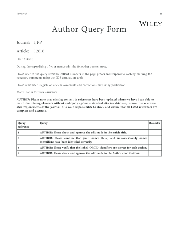 (PDF) Author Query Form | Pascale Salameh - Academia.edu