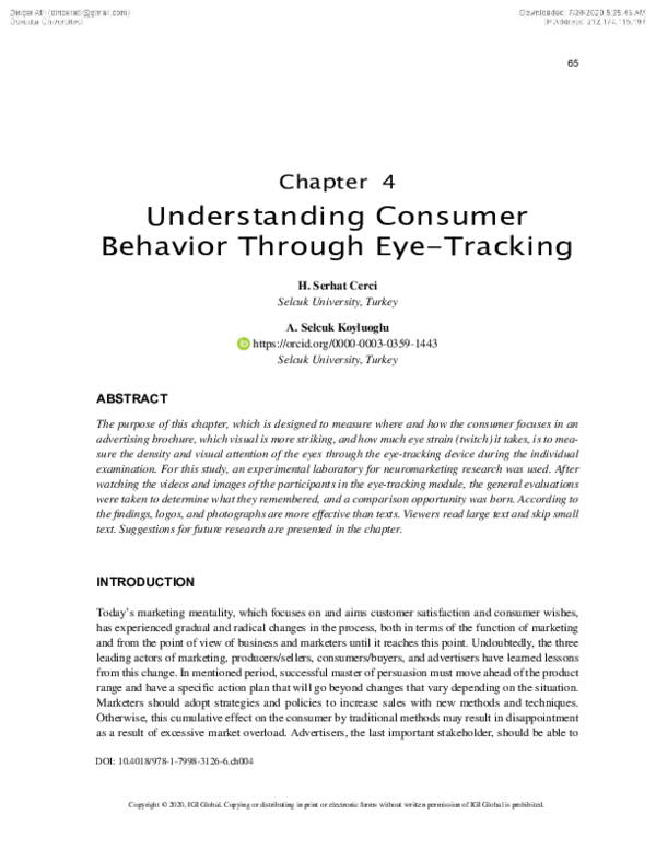 (PDF) Understanding Consumer Behavior Through Eye Tracking