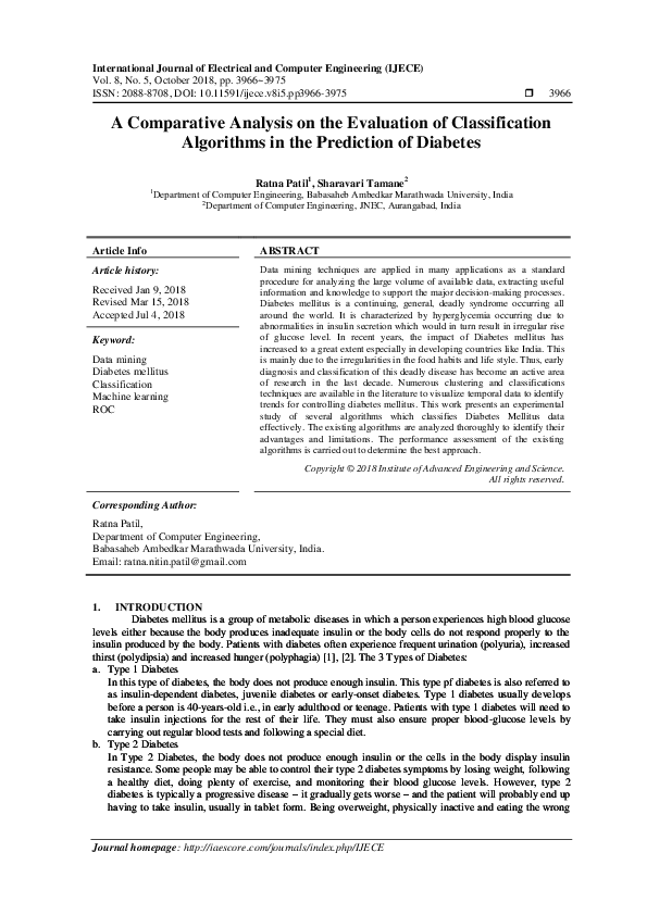 (PDF) A Comparative Analysis on the Evaluation of Classification ...