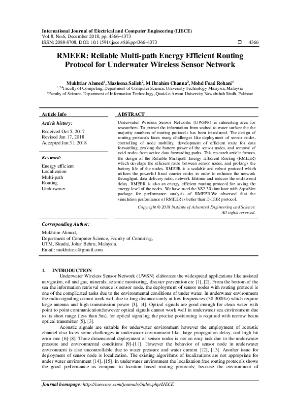 (PDF) RMEER: Reliable Multi-path Energy Efficient Routing Protocol for ...