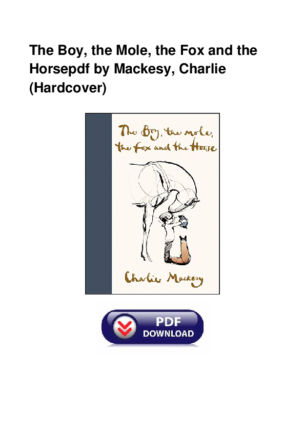 (PDF) The Boy, the Mole, the Fox and the Horse